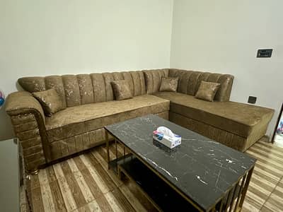 L Shape Sofa, Sethi Sofa and Centre Table Full Sofa Set - Sofas ...