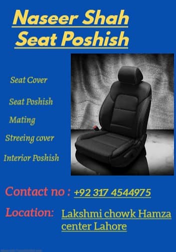 Car Seats Cover / Seat Poshish / Interior Poshish - Cars Accessories ...
