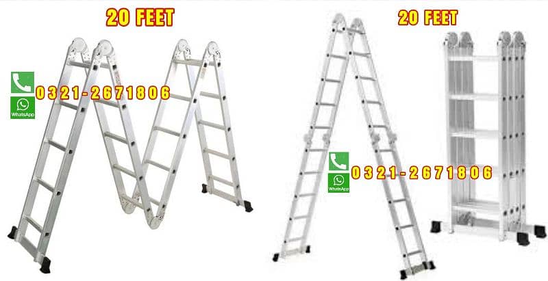 Almunium Folding Ladder 20 Feet - Other Household Items - 1090388262