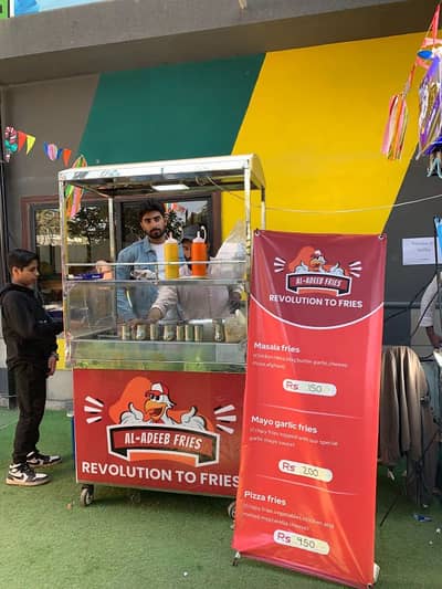 french fries cart - Food Display Counters - 1098124943