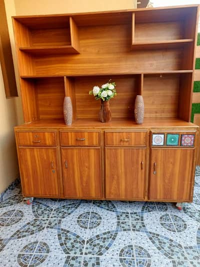 Wooden showcase | wardrobe | almari with wheels - Other Household Items ...