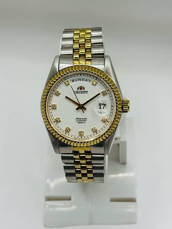 Rare Orient president automatic two tone men’s watch - Watches - 1098602308