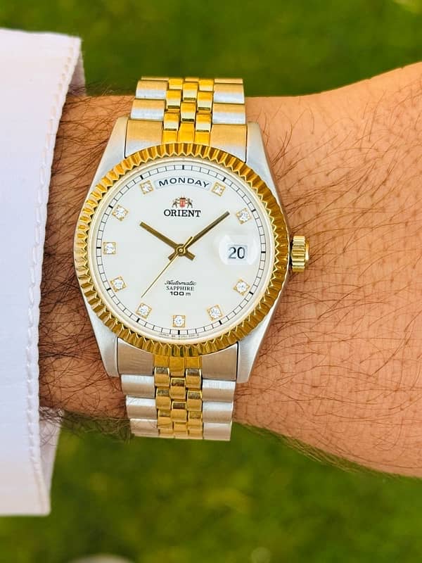 Rare Orient president automatic two tone men’s watch - Watches - 1098602308