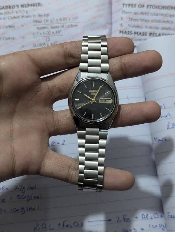 Seiko 5 Black and Gold 7009 movement - Watches - 1098727020