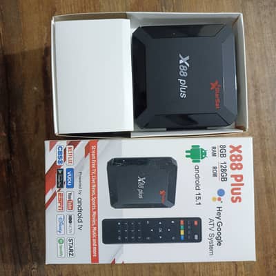 Android Smart Tv Box X88 Plus 8GB 128GB Android Version 15.1 - Android ...