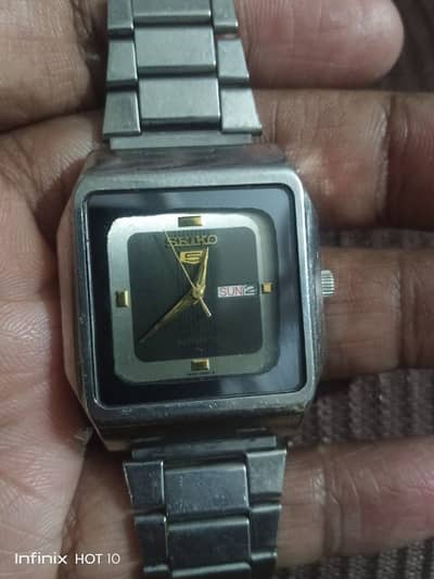 Seiko 5 automatic Japan watch for men square shaped 03454646205 ...