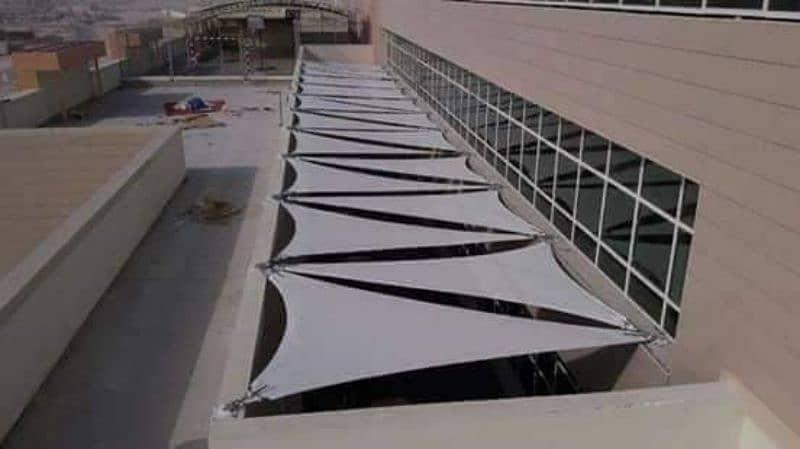 Pvc tensile commercial shed , Mosque shade , Petrol pump shade, Canopy ...