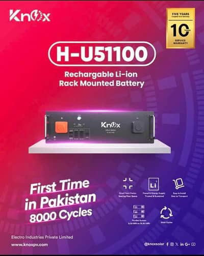 Lithium battery 8000 life cycle Knox - Batteries - 1099306481