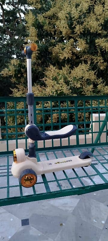 2 in 1 scooty for kids with LED lights - Kids Scooties - 1096248971