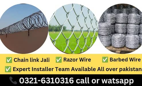 chain link fence razor wire barbed wire welded mesh china barfi jali ...