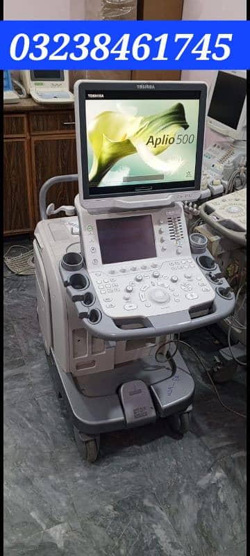 Toshiba Aplio 500 (LCD) Japanese colour Doppler ultrasound machine ...