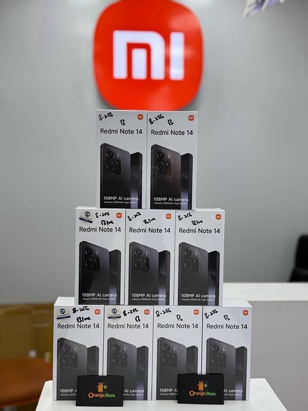 REDMI 13 NOTE 13 NOTE 13 PRO 14C Poco C75 BOX PACKED PTA APPROVED ...