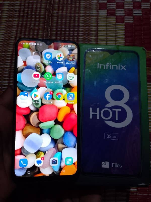 infinix hot 8 lite 2 32gb with box - Mobile Phones - 1099607854