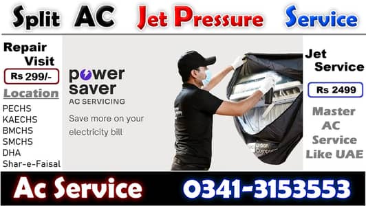 AC Jet Service Like UAE DC inverter 1 ton 1.5 Ton Gree TCL Orient Pel ...