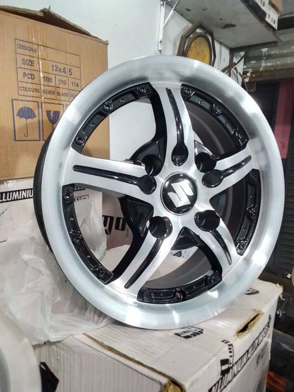 GENUINE ALLOY RIMS FOR SUZUKI CULTUS AND MARGALLA - Exterior - 1099927942