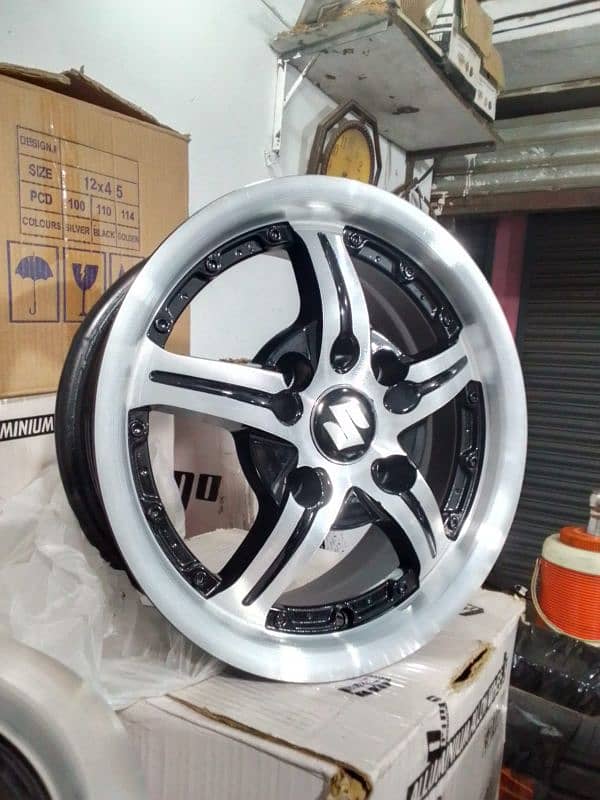 GENUINE ALLOY RIMS FOR SUZUKI CULTUS AND MARGALLA - Exterior - 1099927942