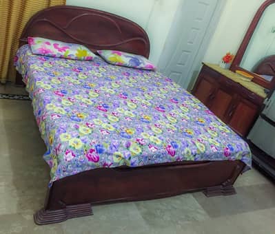 Black sheesham wooden made bed - Beds - 1100077082