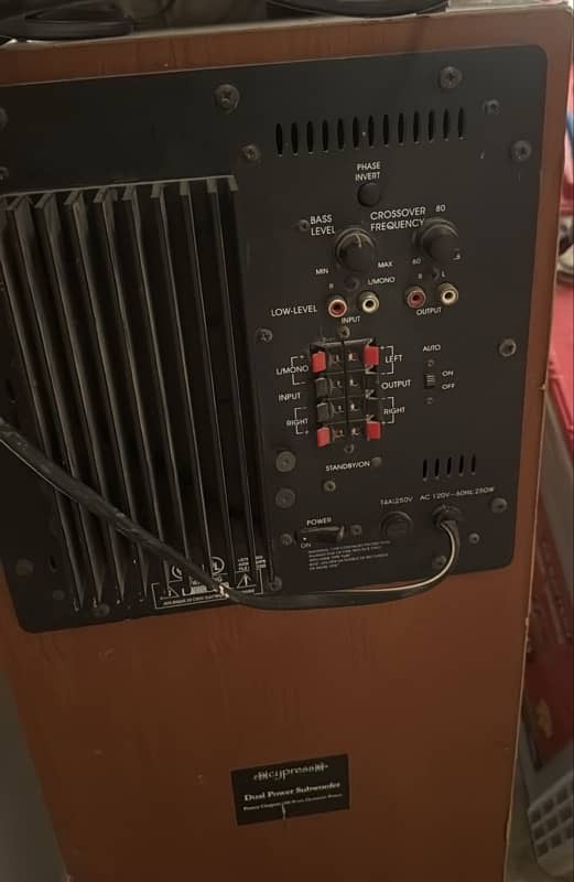 Cypress Dual Power Subwoofer 250 Watts Dynamic Power JBL, Sony, Denon ...