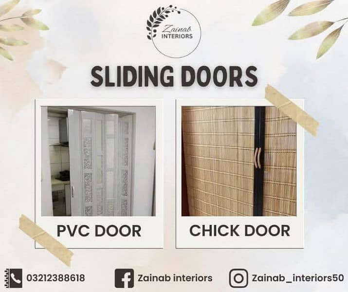 PVC and chick sliding doors - Other Decor Items - 1100175961
