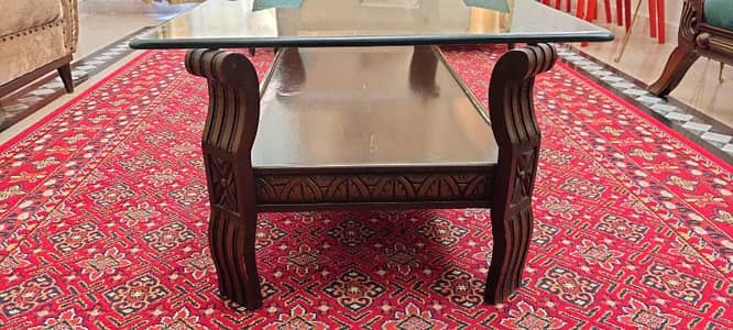 Center Table with Glass Top - Urgent Sale - Tables & Dining - 1100368769