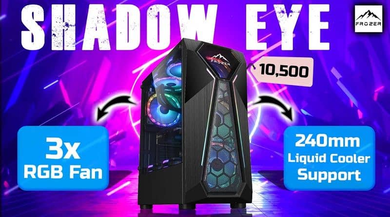 Gaming Case Frozer All Design Tower Fish Tank - Gaming PCs - 1100374425