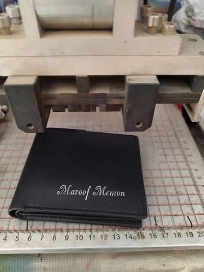 Foil Name Printing Machine on wallet keychain and diary - Printers ...