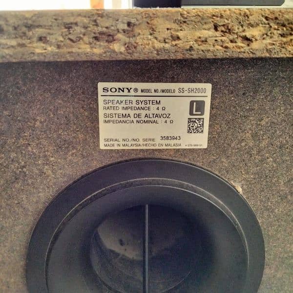 Sony sound sistum sh. 2000 - Speakers - 1100736158