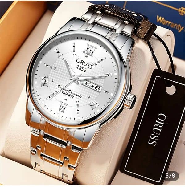 Original ORUSS Gents watch day date Quartz. . whatsapp. 03002504286 ...