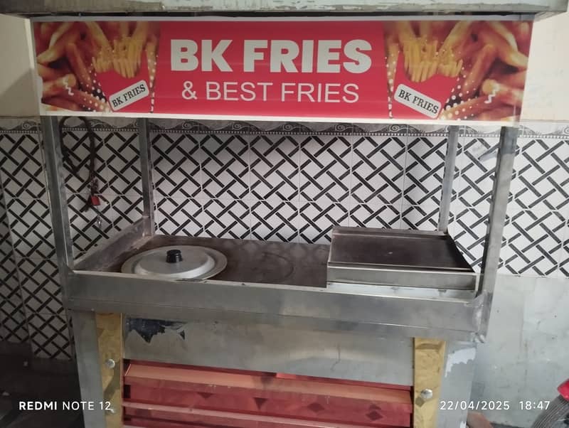 Fries Shawarma burger Counter - Food Display Counters - 1100993760