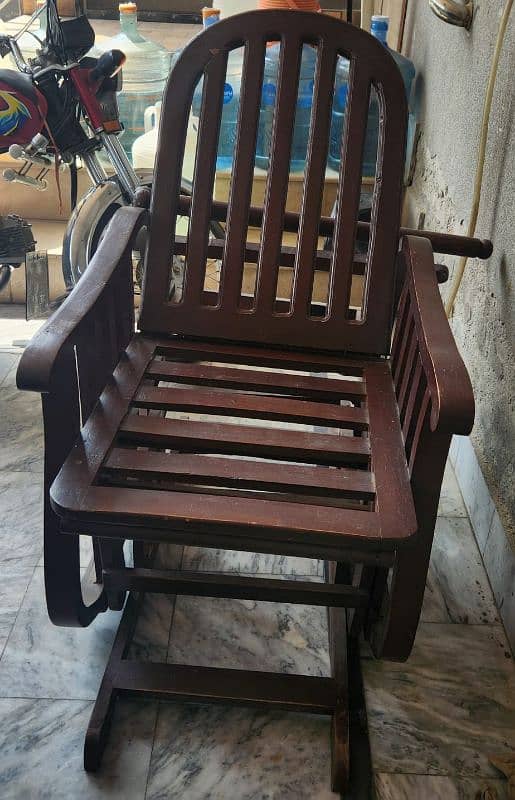 handmade wooden rocking easy chair - Chairs - 1101002713