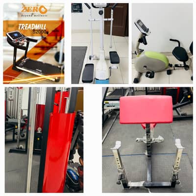 Functional Trainer|Zero Treadmill|Leg Extesion| Eleptical|Arm Preacher ...