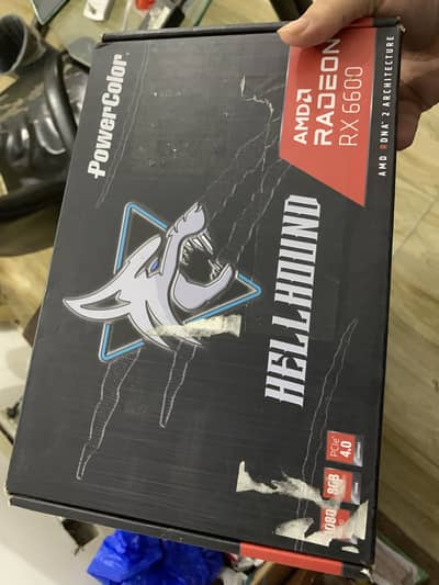 Rx 6600 hellhound 8gb ddr6 with box - Computer Components - 1101351079