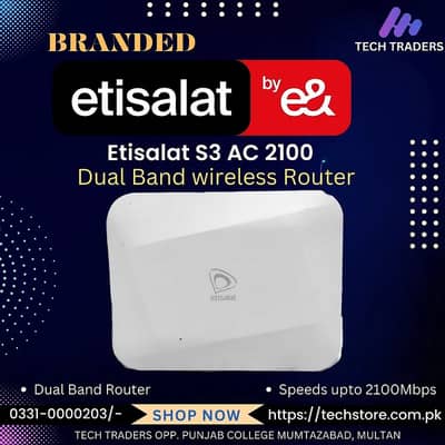 Etisalat S3 Dual Band Ac2100 Wireless Gigabit Router (Renewed ...