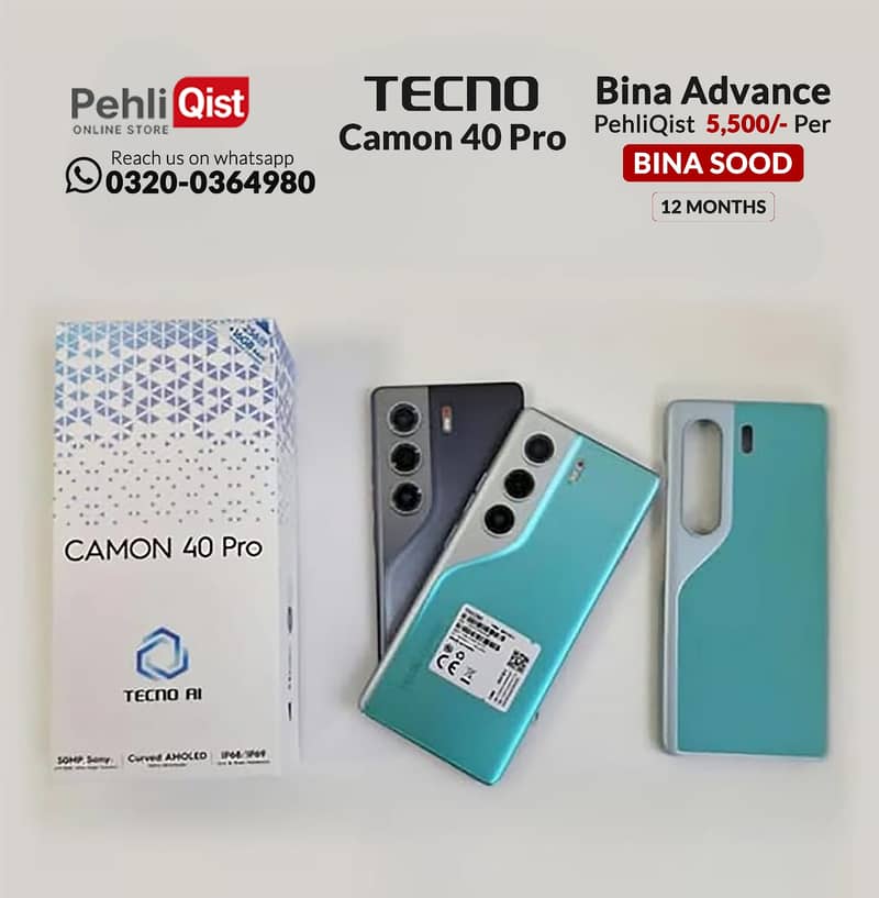 Tecno Camon 40 Pro Box Packed - Mobile Phones - 1101495119