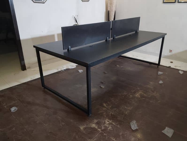 Workstation Size 8x4 Rs-24500 , 6 Person Seating office Table - Office ...