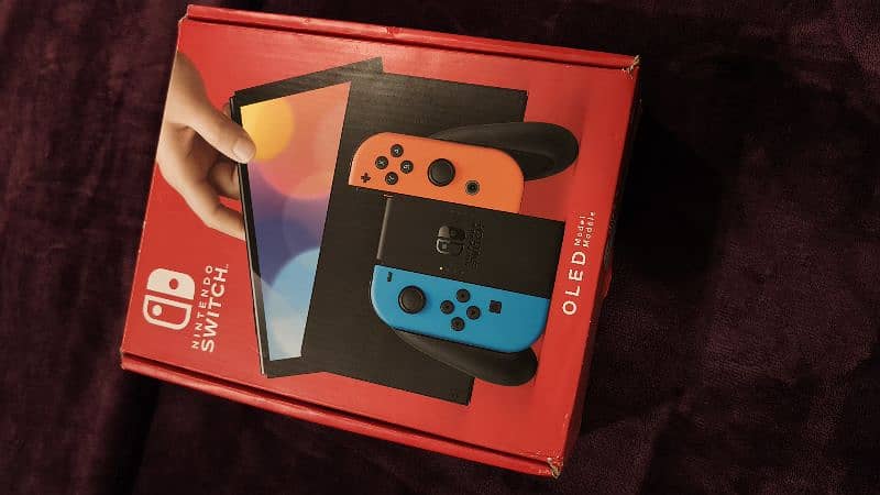 Nintendo Switch OLED Neon Color - Gaming Consoles - 1101557702