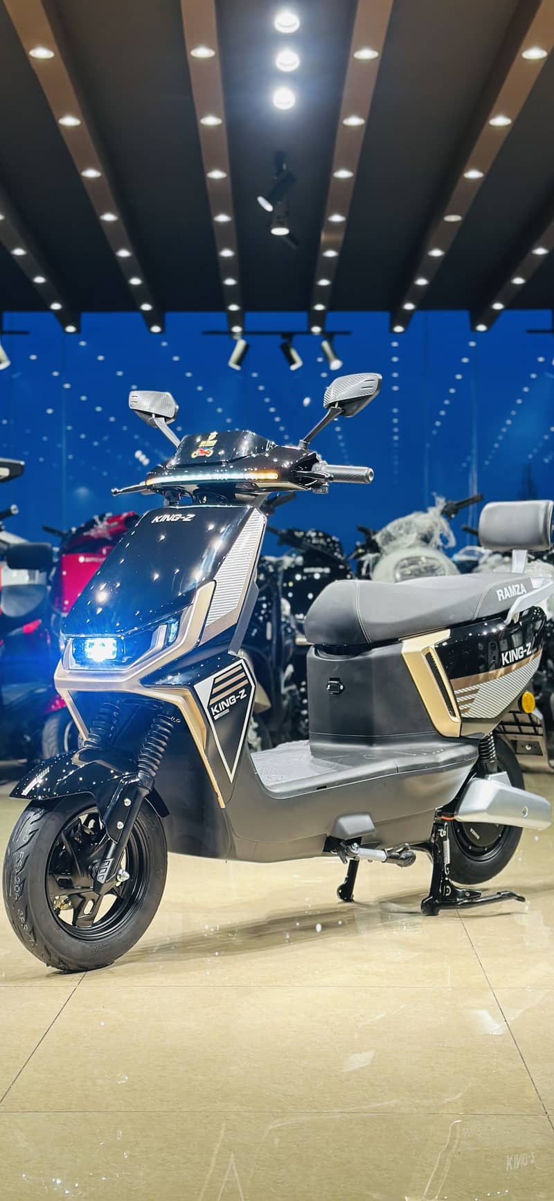 KING Z SCOOTY EV SCOOTER BOYS MALE GIRLS FRMALE METRO YADEA AIMA EVEE ...