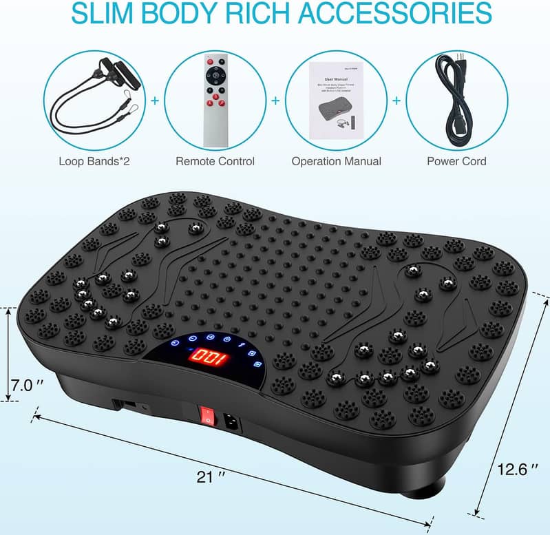Full Body Vibration Platform Vibration fitness Plate - Gym & Fitness ...