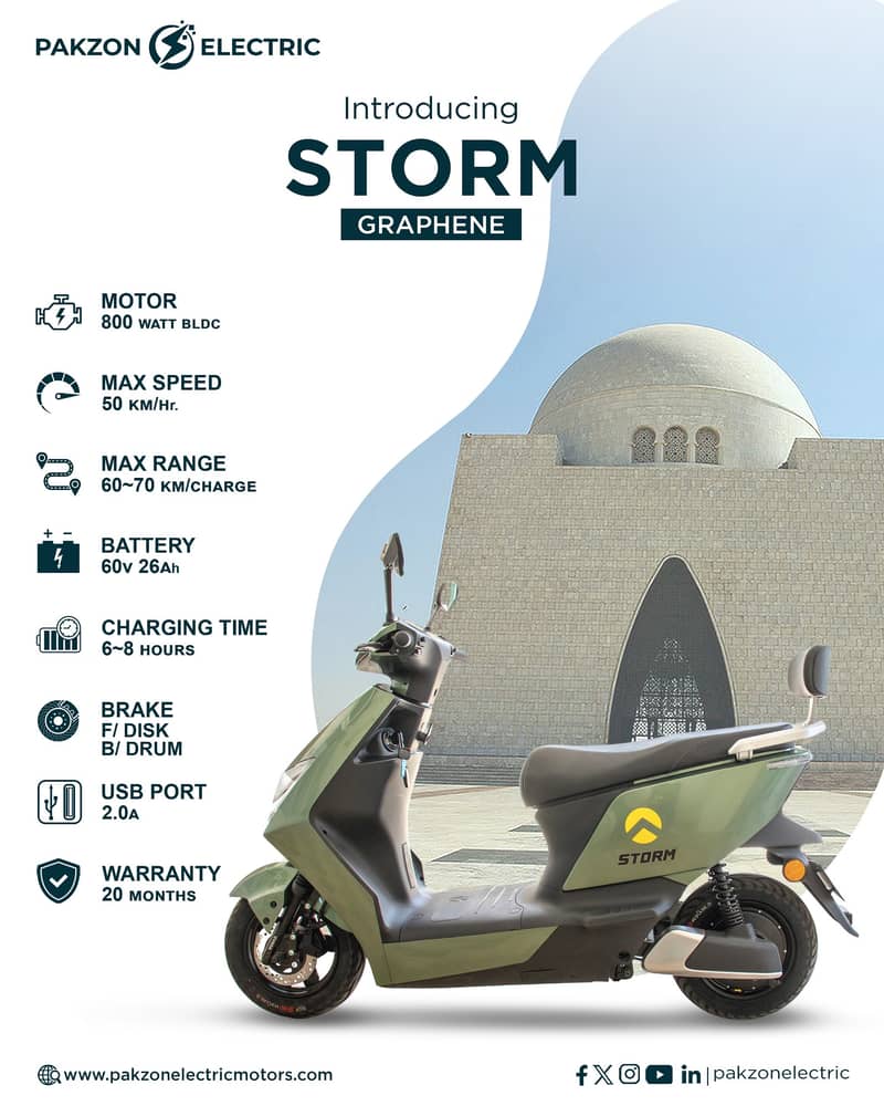 PakZon Electric STORM & SCOOTY 2025 - Electric Bikes - 1101794718