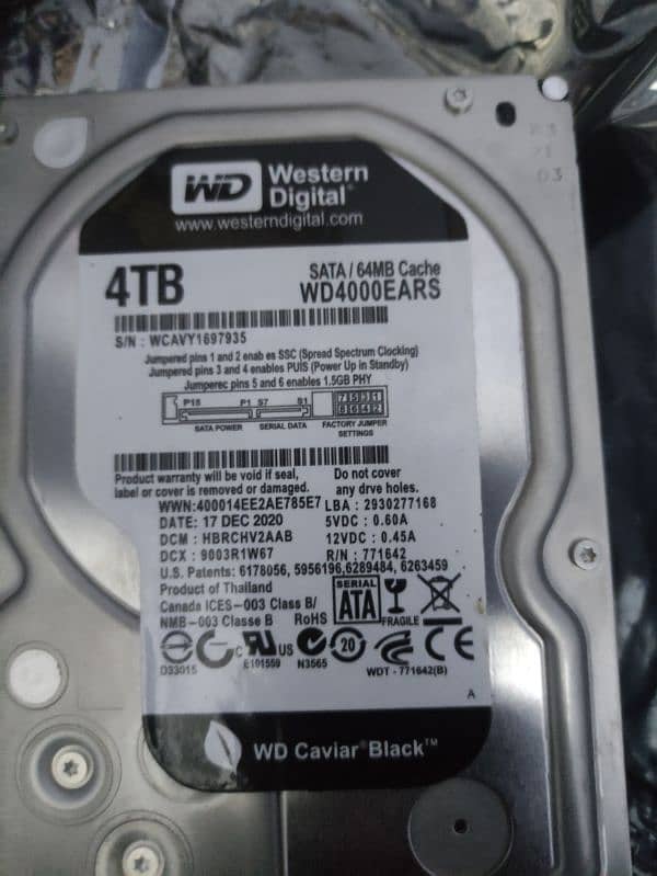 4 TB Hard Disk - Computer Components - 1102072176