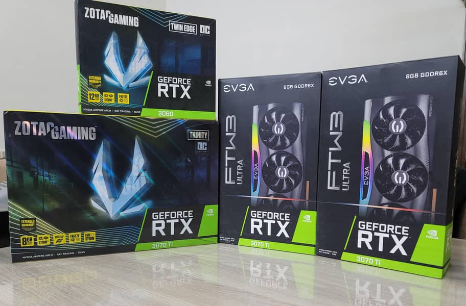 RTX 5070 5060Ti 4060Ti 3090 3080 3080Ti 3070Ti 3060 6800XT RX 580 470 ...