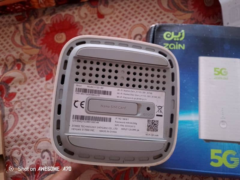 Zain 5G CPE 5 Sim+Wifi Router Brand New Condition - Networking - 1102375357
