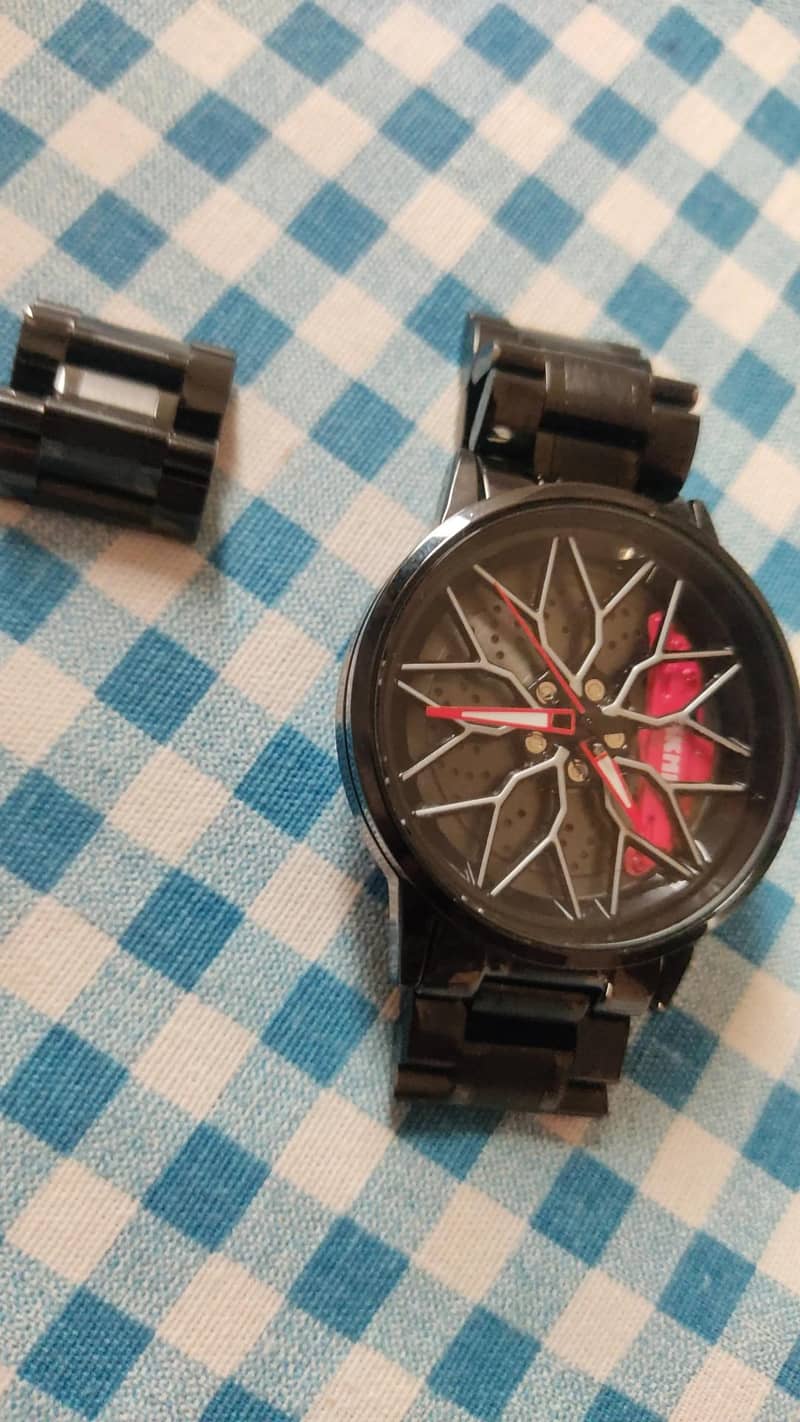 Luxury metal spinning wheel watch - Watches - 1102679880