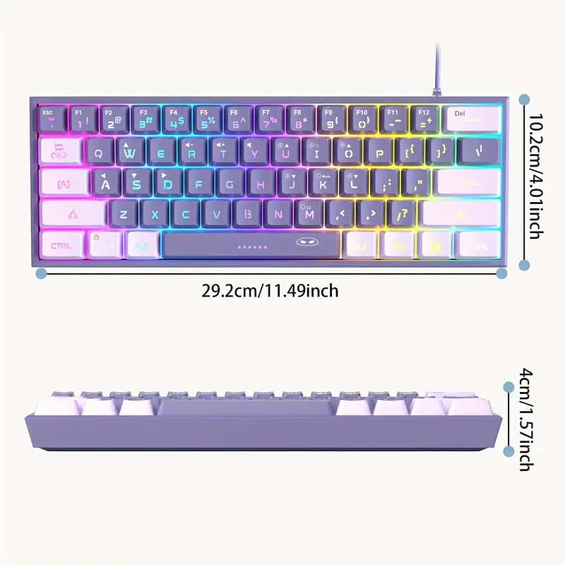 MageGee Mini 60% Gaming Keyboard - Desktops - 1102737311