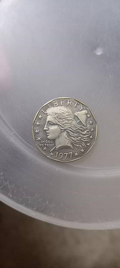 USA 1977 Eisenhower One Dollar Liberty Coin, Genuine Old & Rare Coin ...