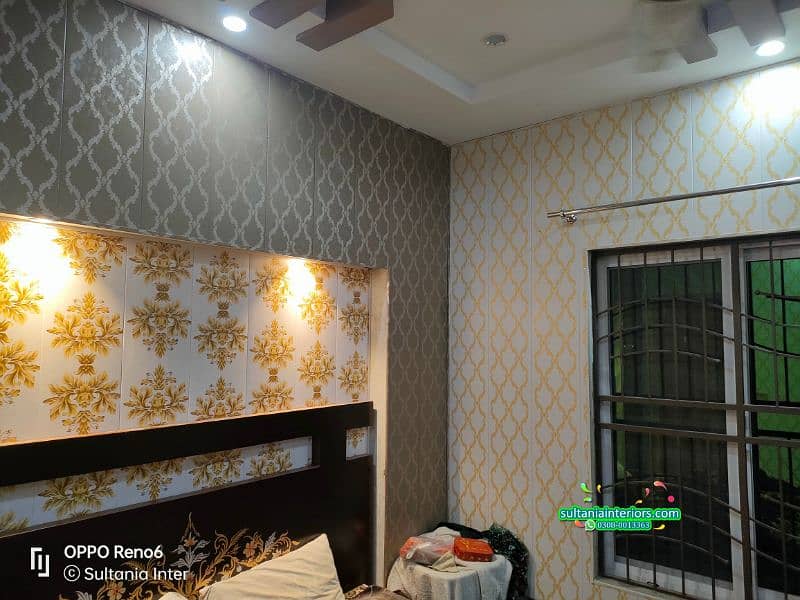 PVC Wall Panels Paneling Roller Blinds Zebra Blinds 2x2 False Ceiling ...