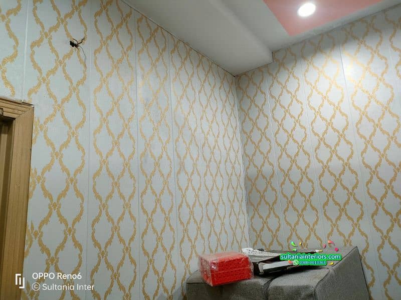 PVC Wall Panels Paneling Roller Blinds Zebra Blinds 2x2 False Ceiling ...