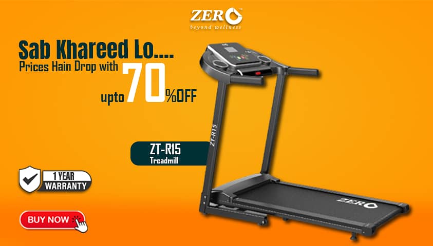 Treadmill | Jogging Machine| Zero Treadmill | ZT-R15 | Running Machine ...