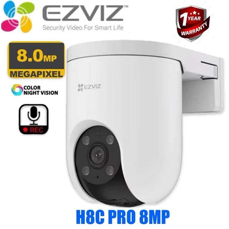 Ezviz H8c Pro 8MP 4K Pan & Tilt Wi-Fi AI Human - CCTV Cameras - 1103065253