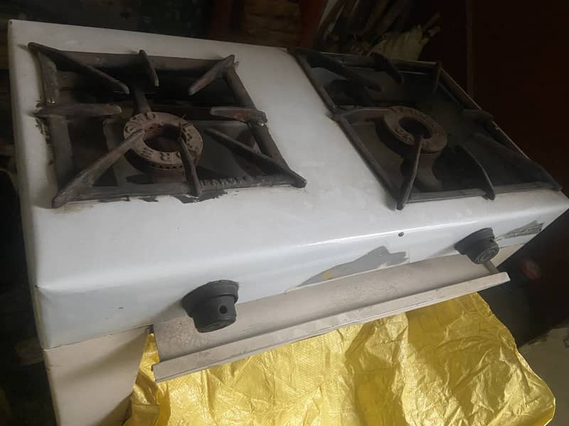 GAS CHULAA/2 MEDIUM BURNERS WITH LEGS & SHELVES, WHATSAPP 03334776618 ...